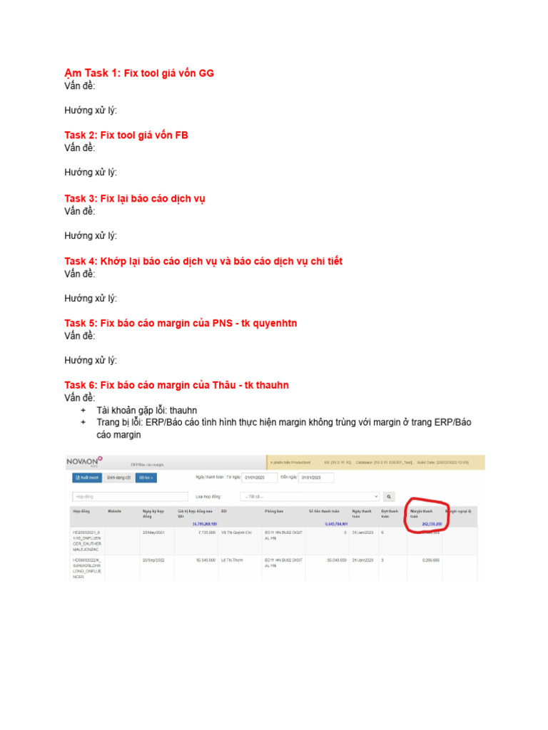 Guideline Task ERP 2023 | PDF