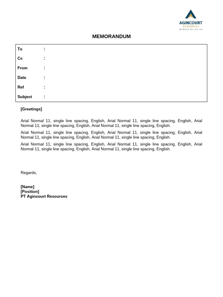 Memo New Template - en | PDF