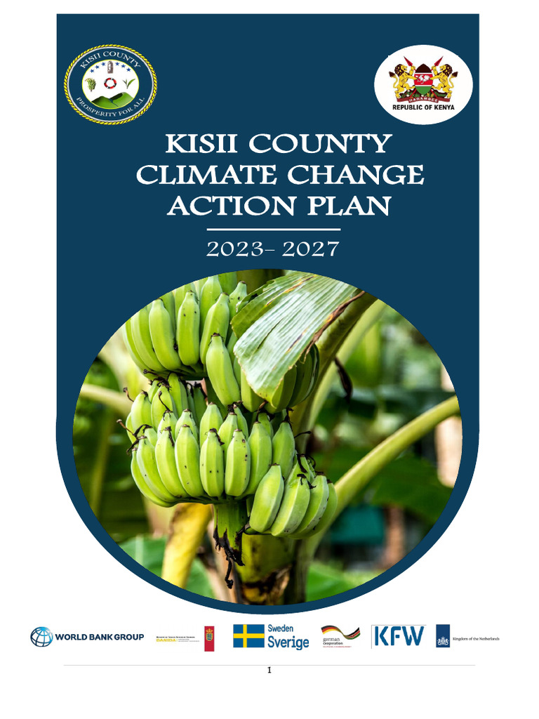 Kisii County Climate Change Action Plan 2023 | PDF | Climate Change ...
