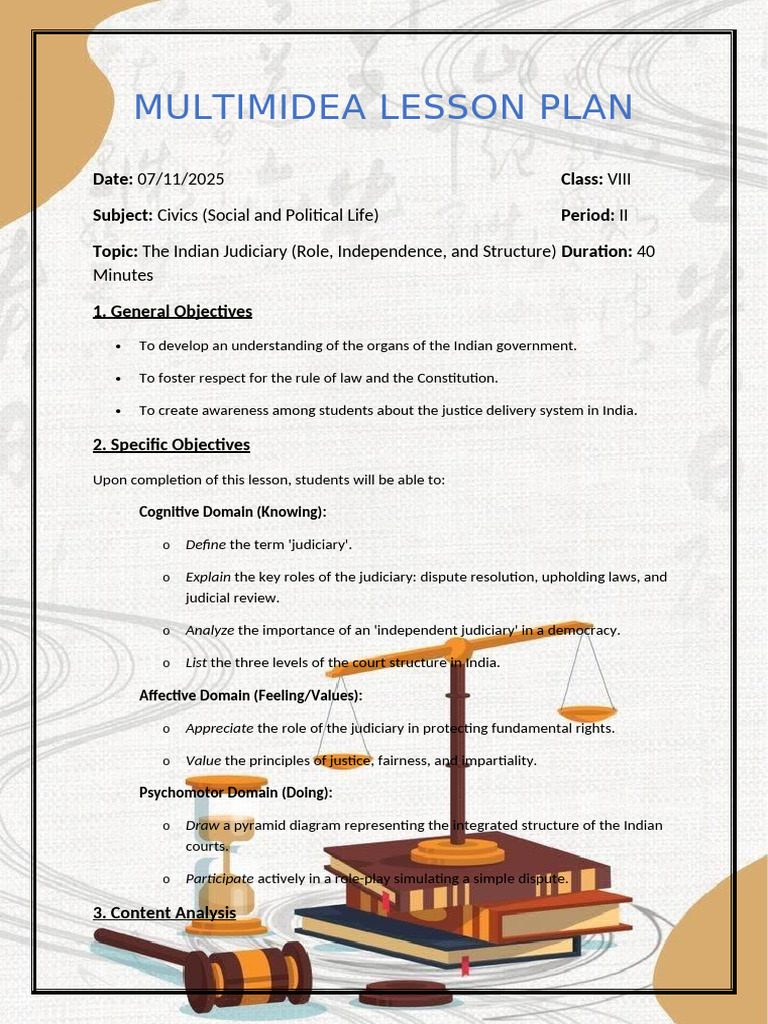 Multimedia Lesson Plan 2 SS | PDF | Judiciaries | Supreme Courts