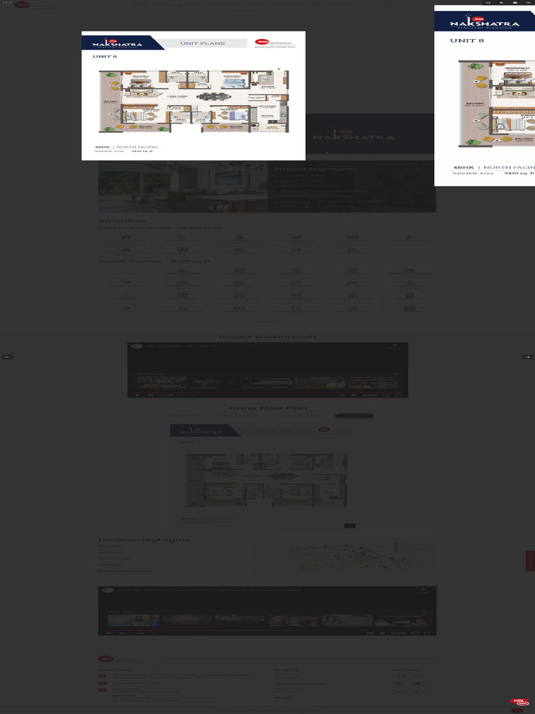 NSL Nakshatra: Luxury 3 & 4 BHK Homes | PDF