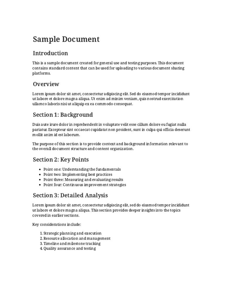 Sample Document | PDF