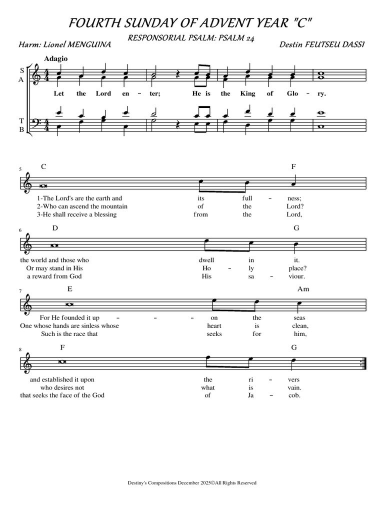 Fourth Sunday of Advent Year C | PDF | Torah | Old Testament Books