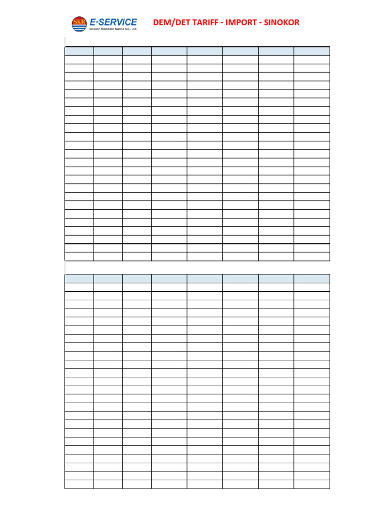 SINOKOR Demdetimportfile | PDF