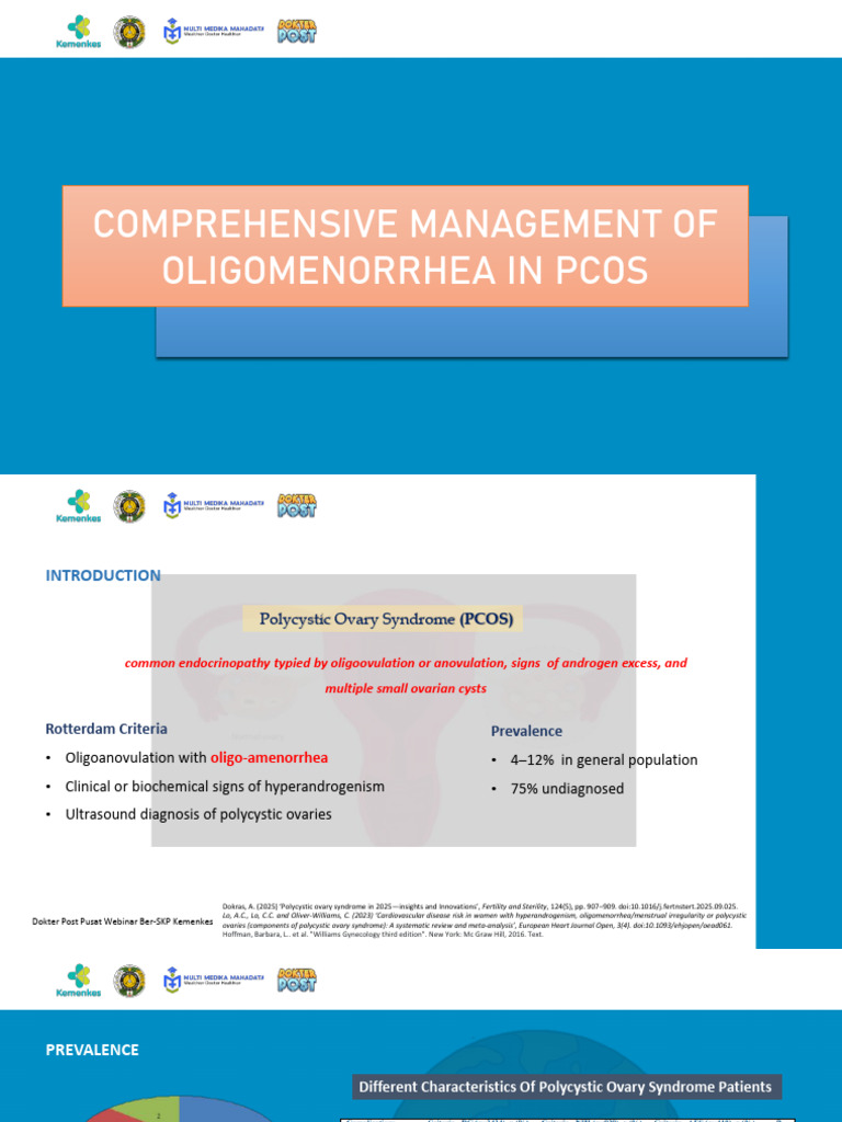 Dr. Binarwan-Comprehensive Management of Oligomenorrhea in PCOS | PDF ...