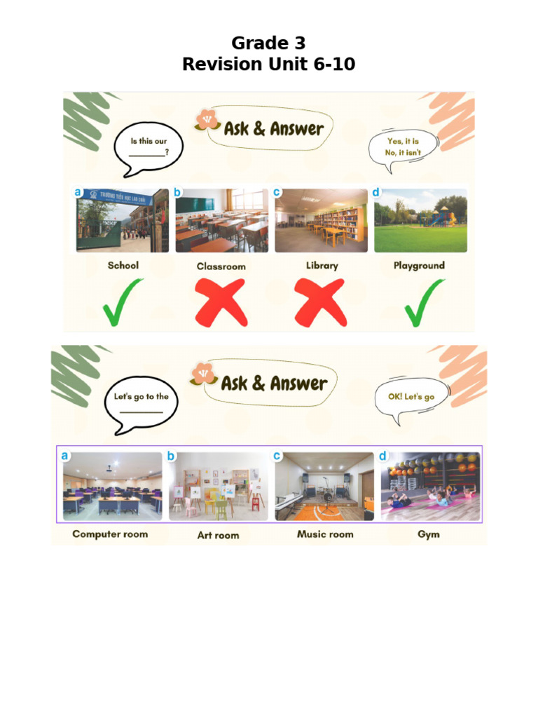 Grade 3 Revision Unit 6-10 | PDF