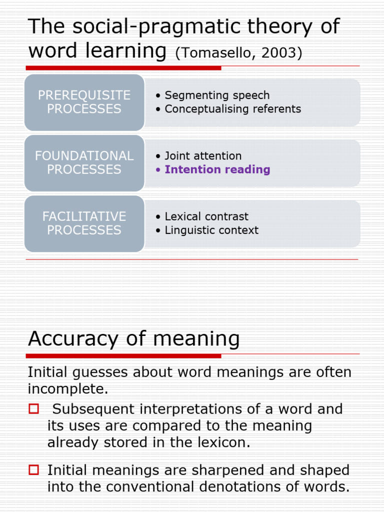 Introduction To Semantics For SLP Students 10a | PDF