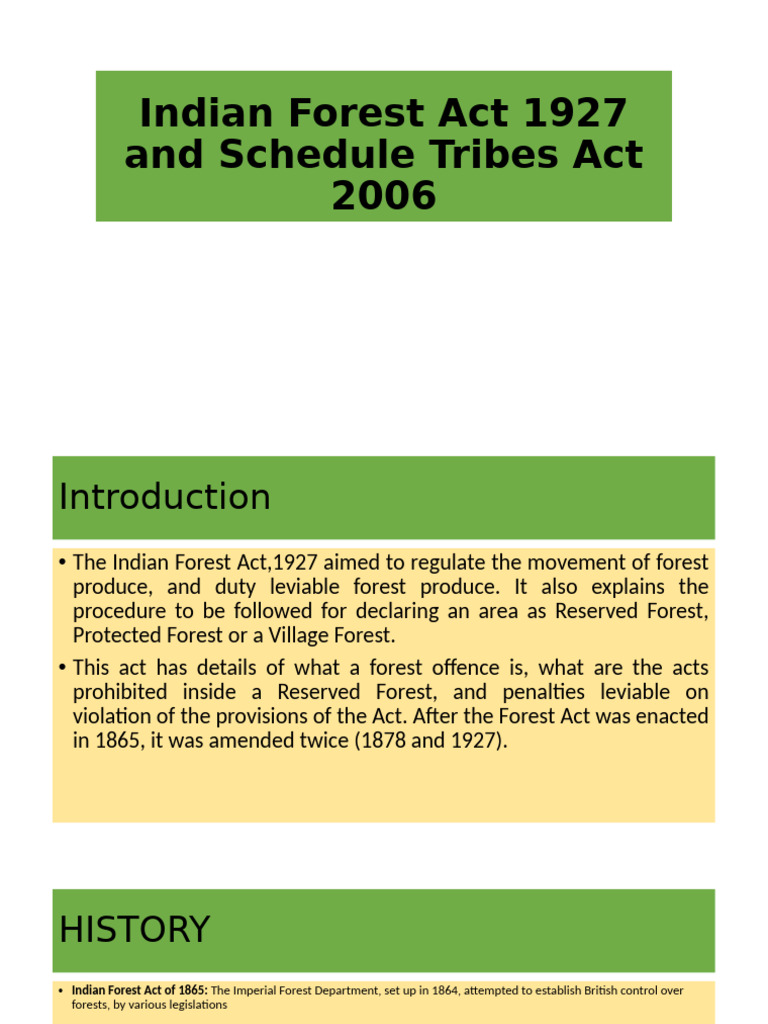 Indian Forest and Tribal Rights Acts Overview | PDF | Forests | Justice