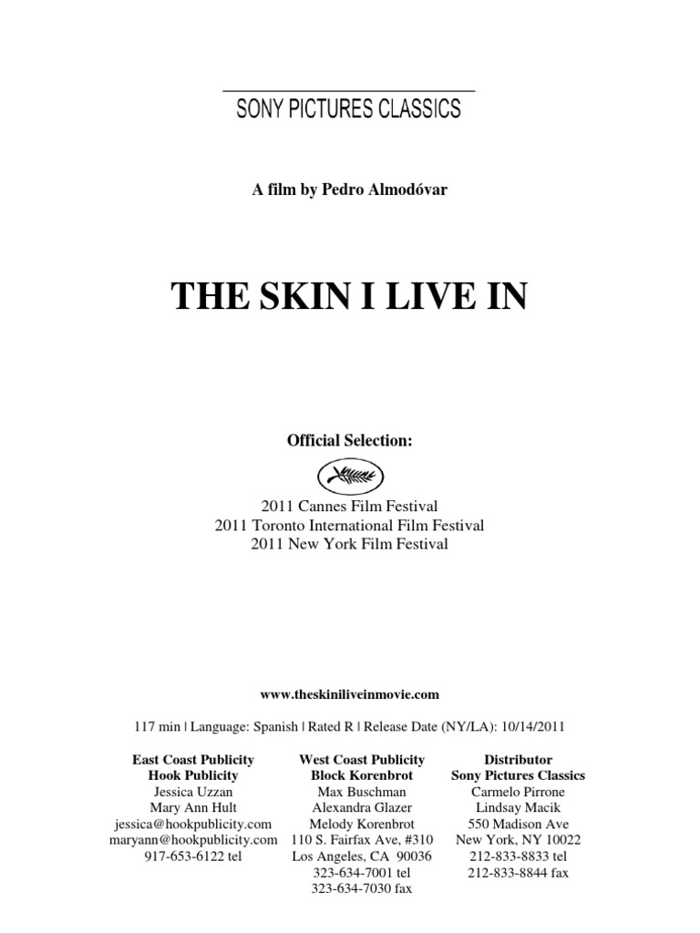 Film Buffs' Guide: The Skin I Live In | PDF | Cinema | Leisure