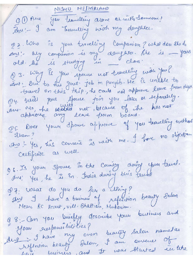 Nishu Interview | PDF