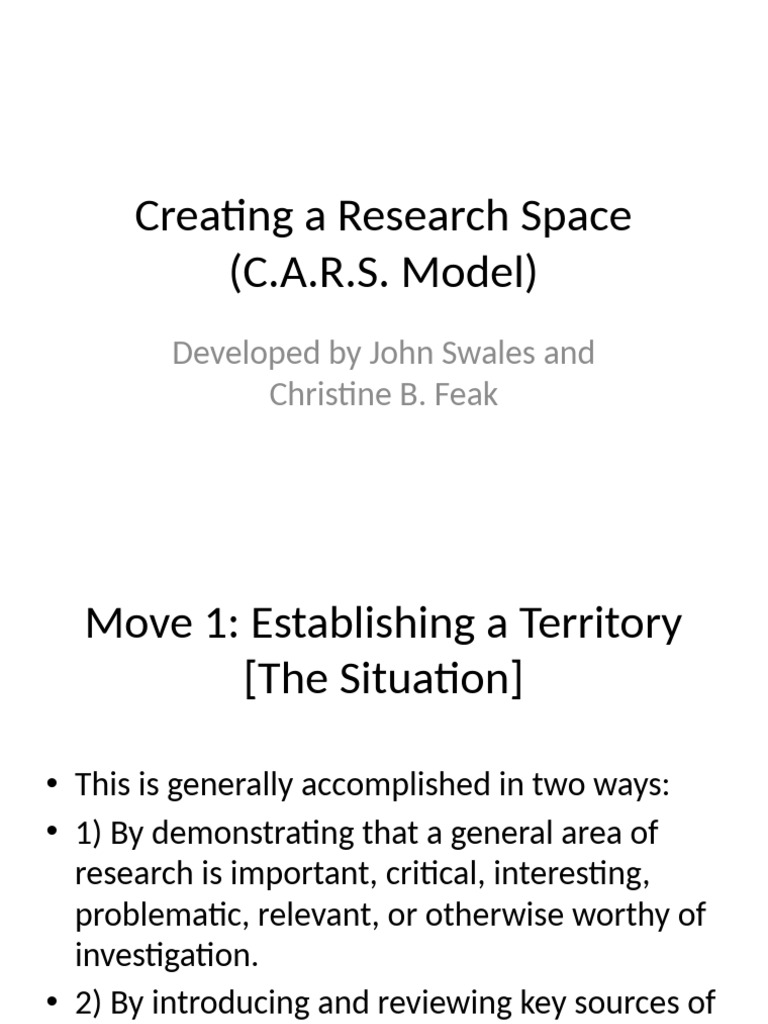 Complete CARS Model Presentation | PDF