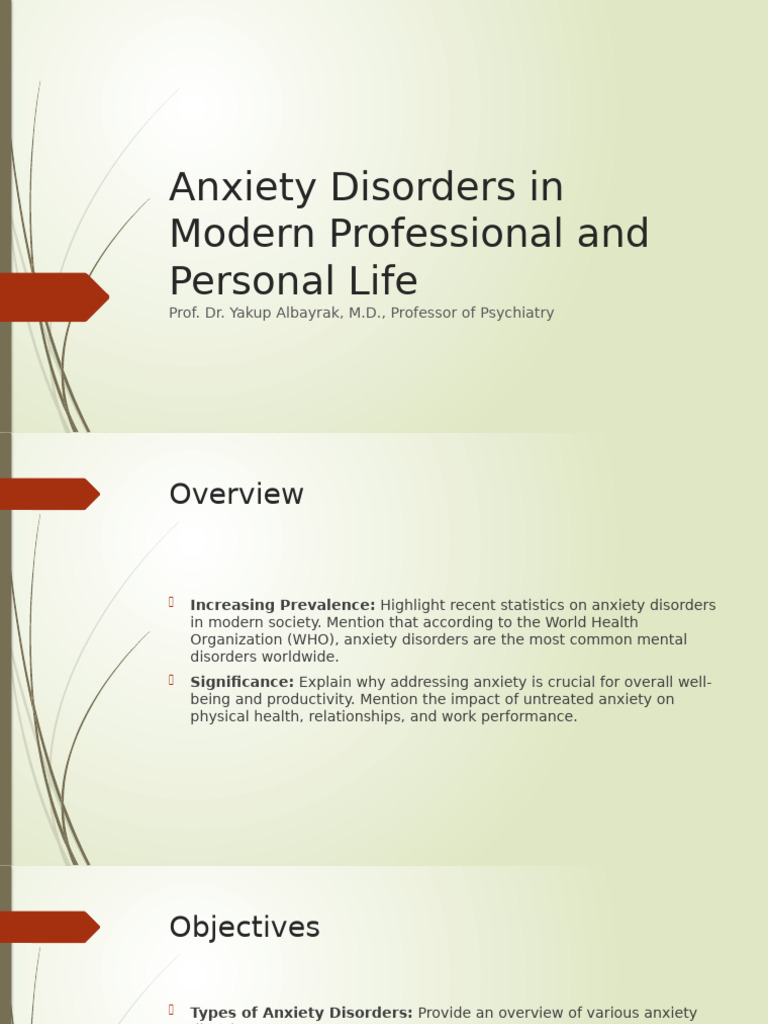 Understanding Anxiety Disorders Today | PDF | Anxiety | Anxiety Disorder