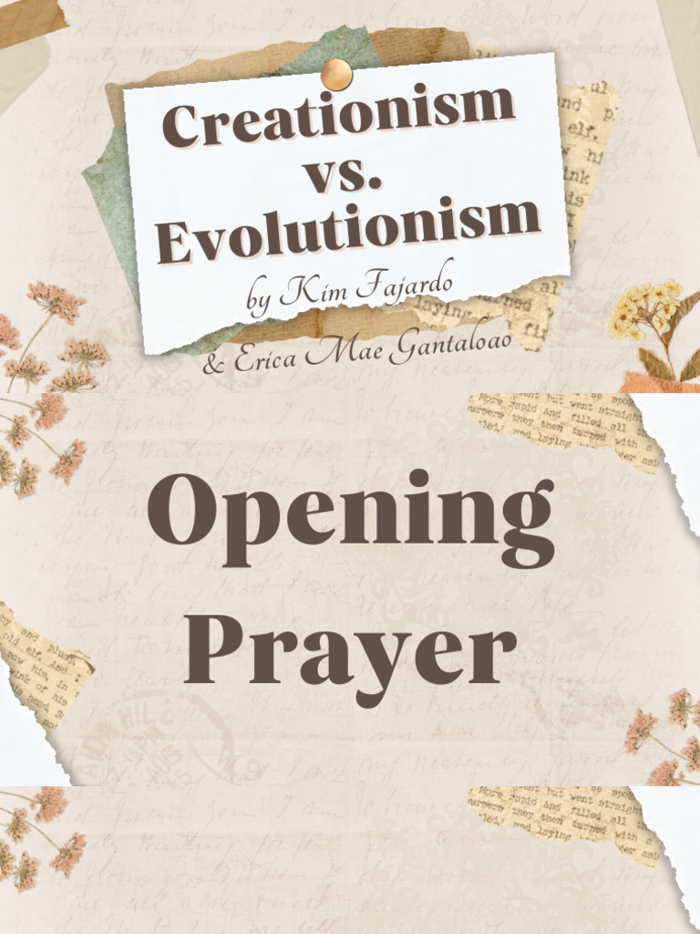 Creationism vs. Evolutionism | PDF | Genesis Creation Narrative ...
