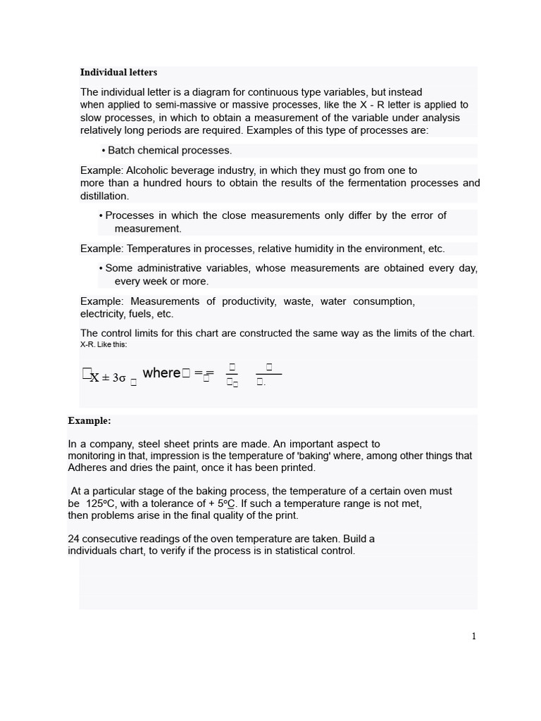 Individual Control Letters | PDF | Sampling (Statistics)