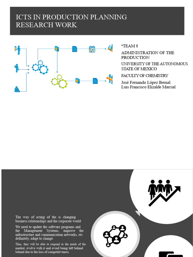 ICTs in Production Planning Overview | PDF | Enterprise Resource ...