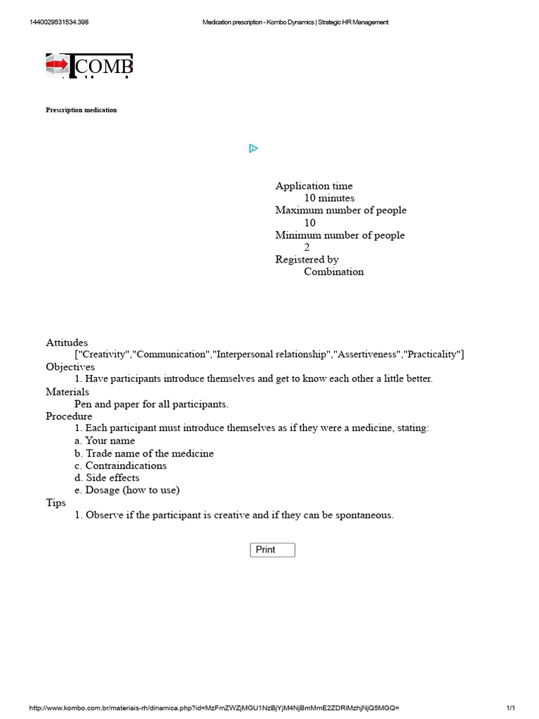 Medicine Package Insert - (Presentation With Creativity) | PDF
