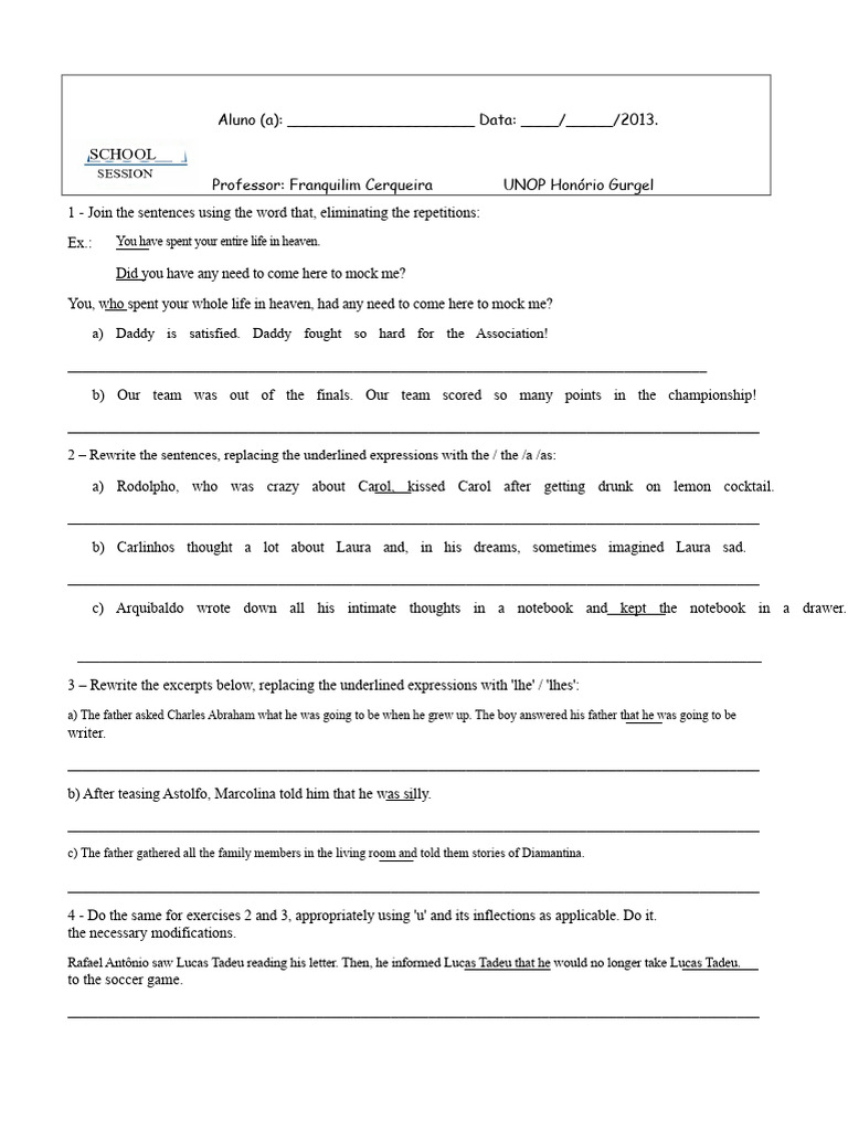 Exercises On Cohesive Elements and Connectives - 22032013 - Morning and ...
