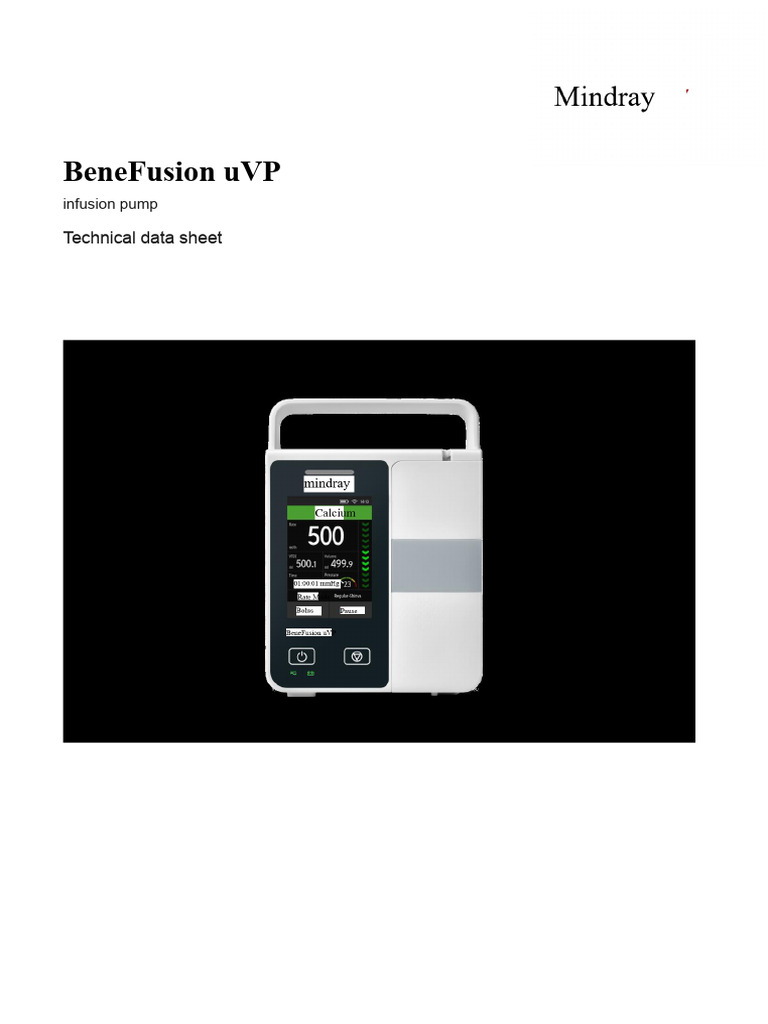 BeneFusion uVP - Datasheet (ENG) - 2023 | PDF | Intravenous Therapy ...