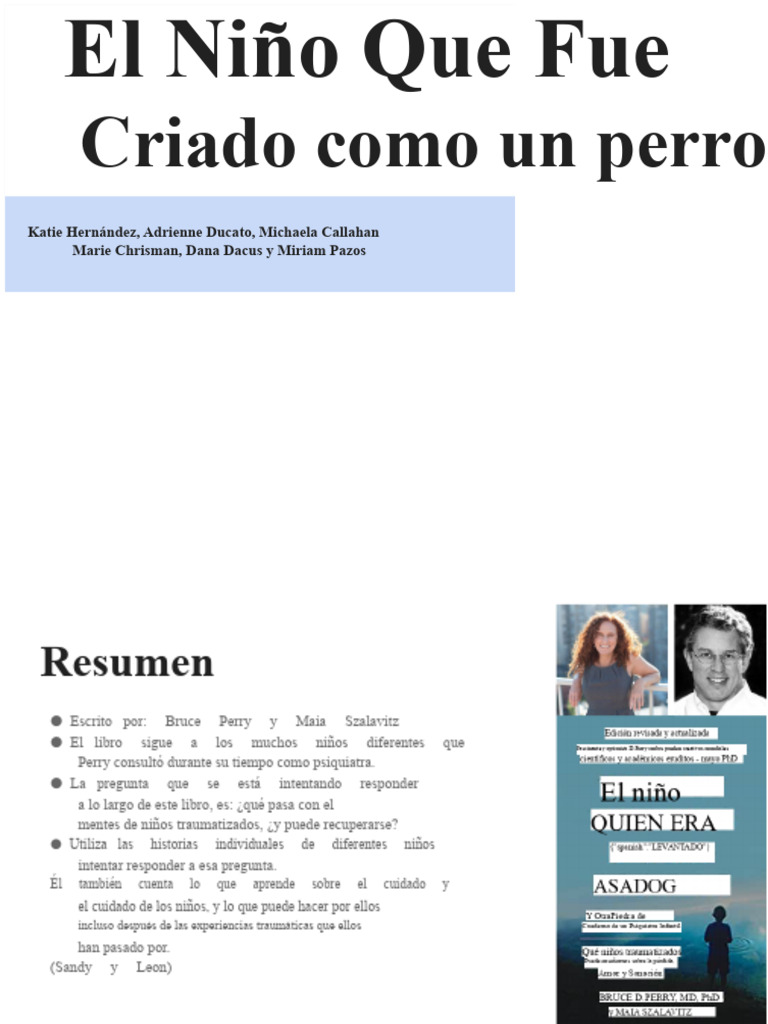 El Niño Que Fue Criado Como Un Perro 2 | PDF | Trauma psicólogico ...