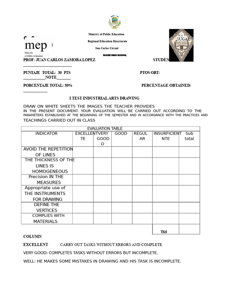 Template For Extracurricular Work | PDF