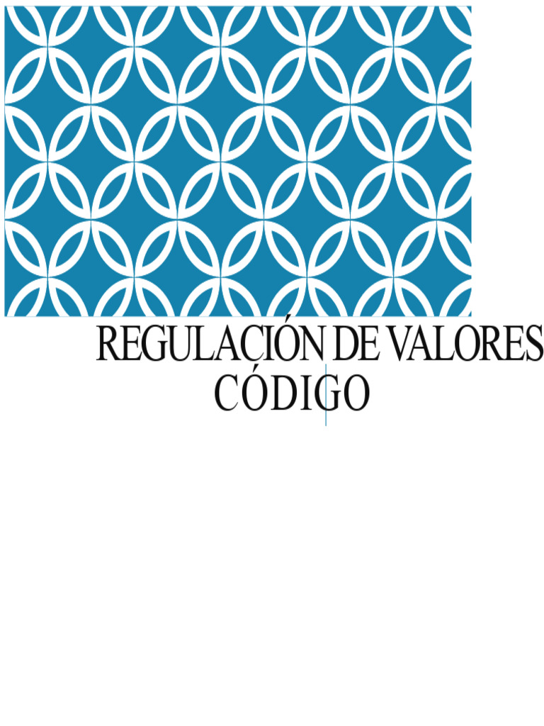 Código de Regulación de Valores de Presentación | PDF | Bancos ...