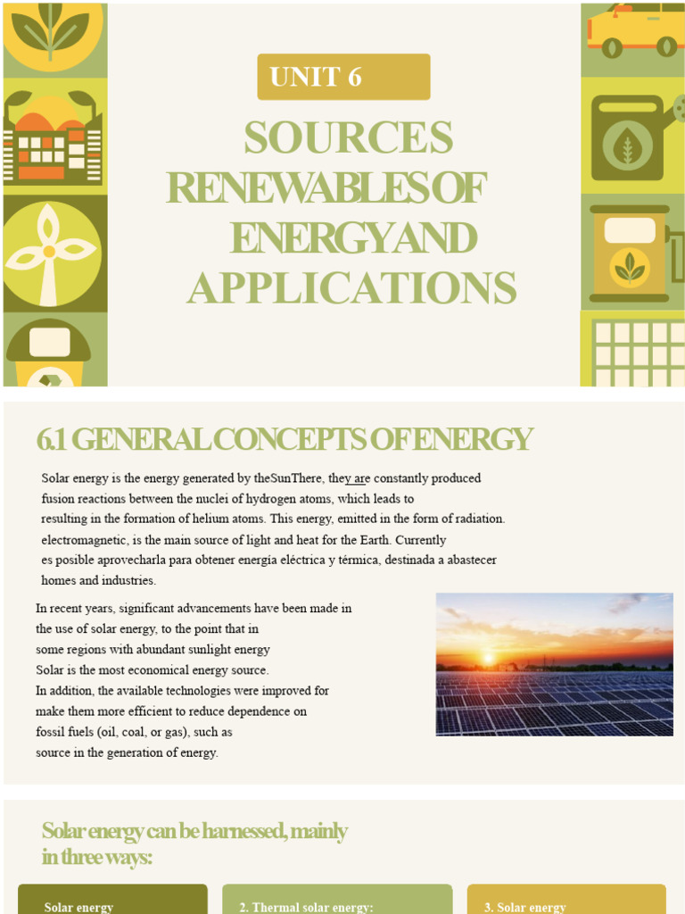 Solar Energy: Types and Applications | PDF | Biofuel | Solar Energy