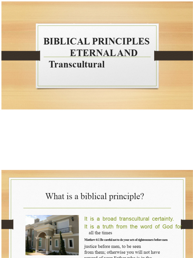 Understanding Biblical Principles | PDF | Bible | Jesus