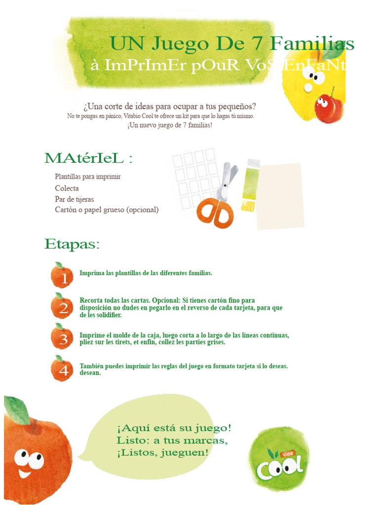 Juegos7Familias-para Imprimir | PDF