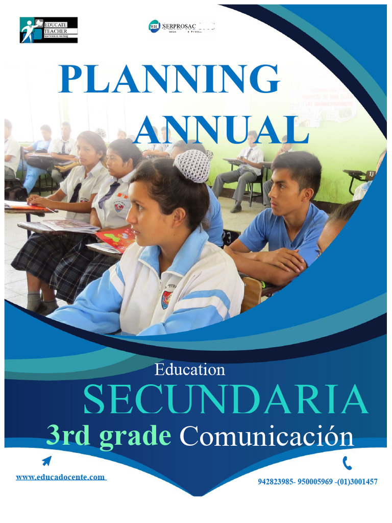 Annual Plan - 3rd - Year - Secondary | PDF | Information | Curriculum