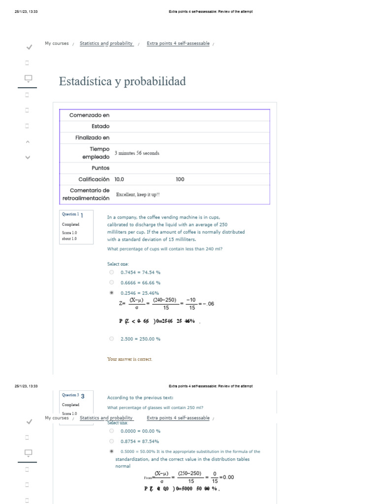 Extra Points 4 Self-Assessable - Review of The Attempt | PDF