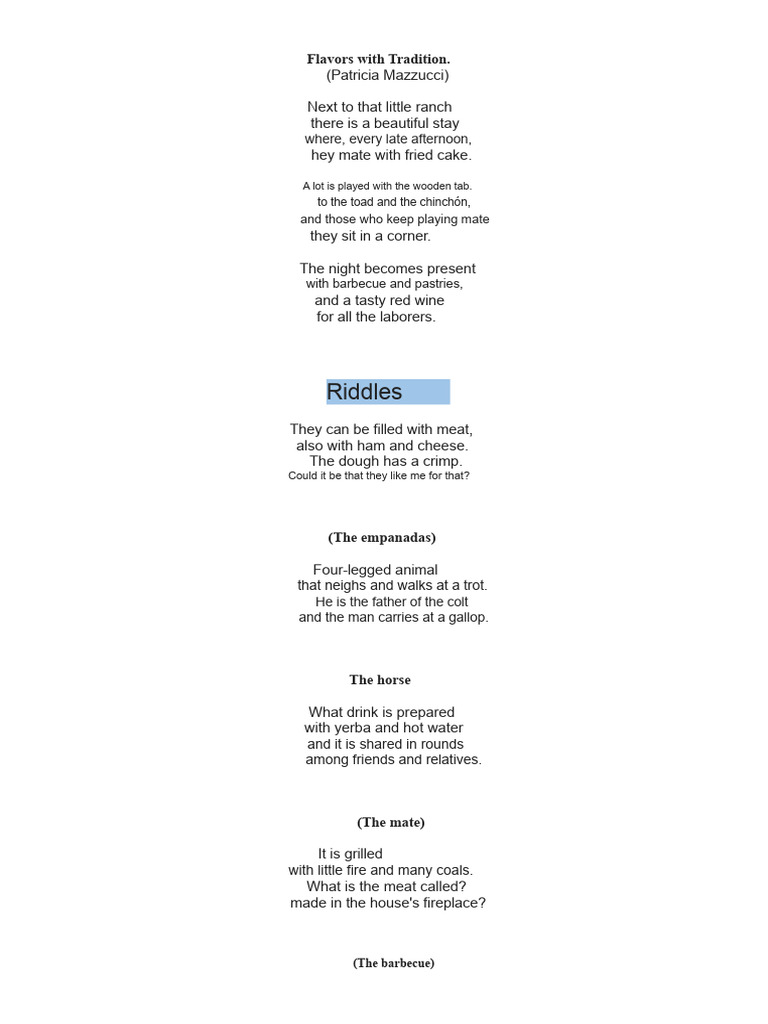 Poetry Flavors With Tradition | PDF