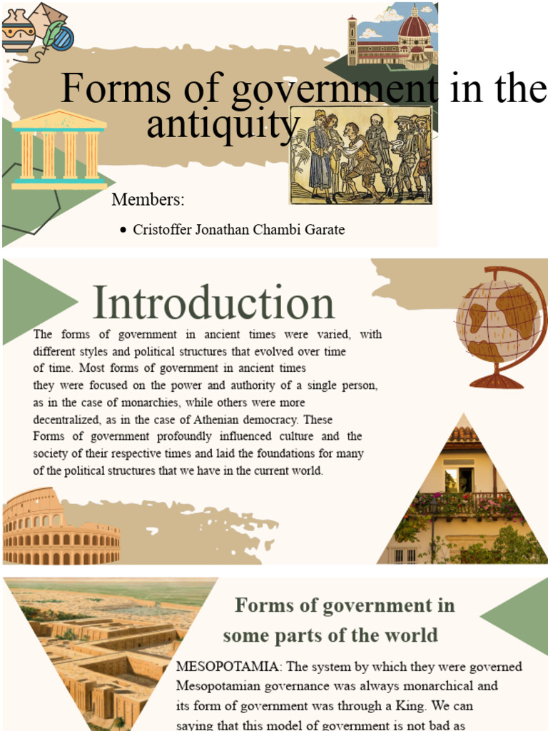 Ancient Government Systems Explained | PDF | Government | Monarchy