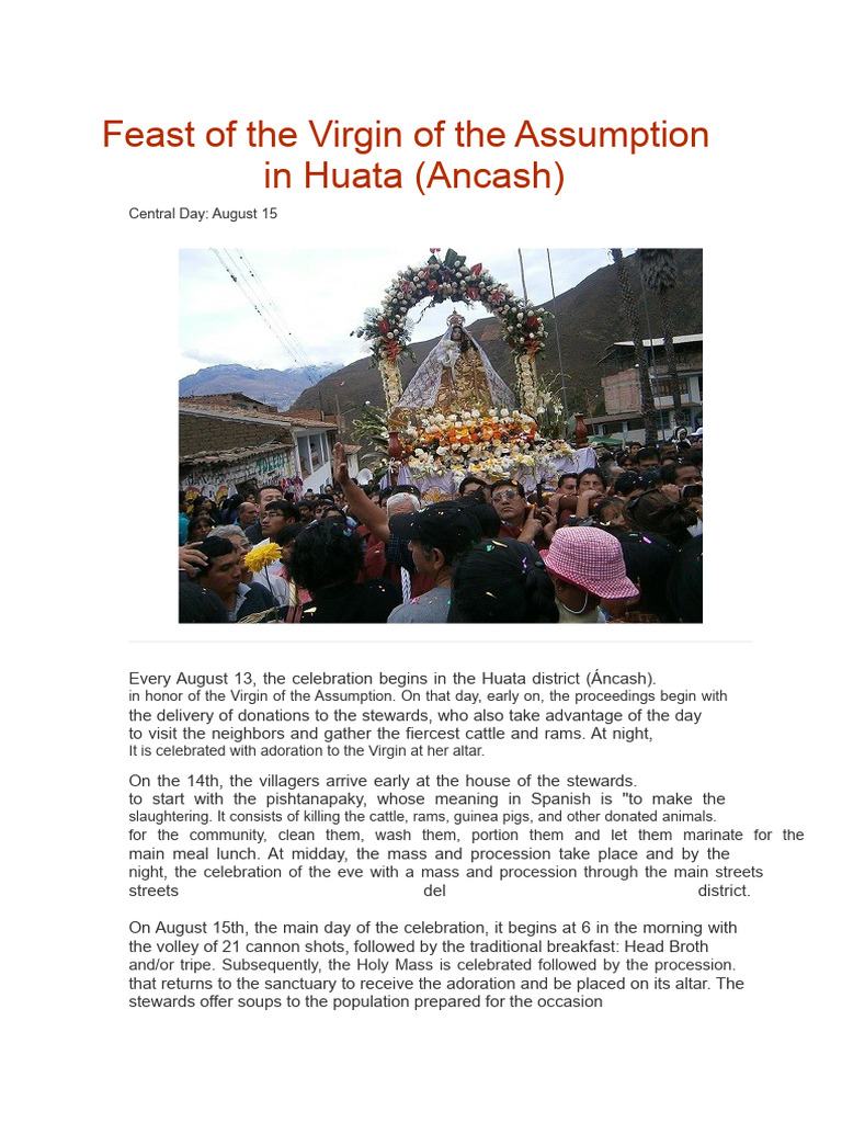 August Celebrations and Historical Events | PDF | Peru | Atomic ...