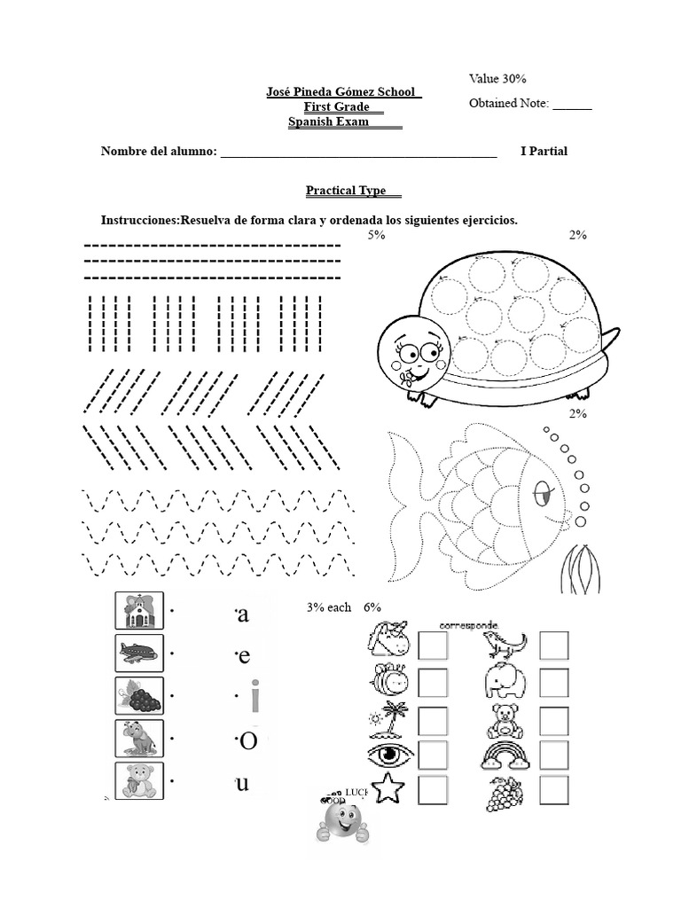 First Grade Exams 2023 First Partial | PDF | Chess Theory | Chess