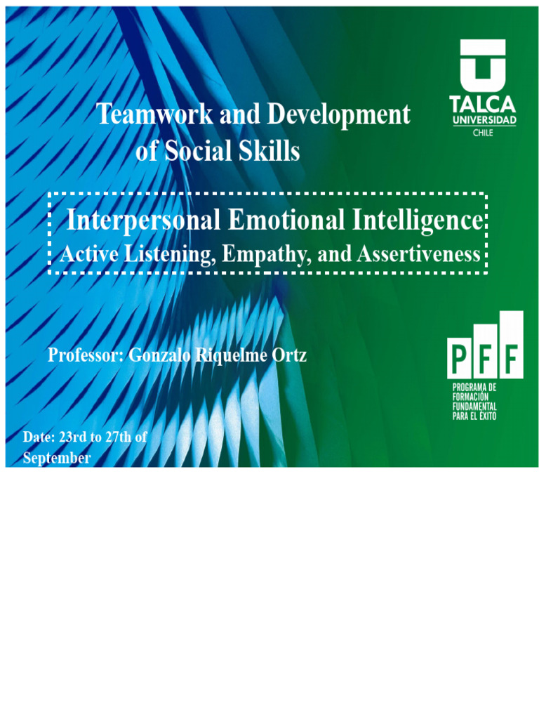 Class 7 and 8_Active Listening, Empathy, and Assertiveness.pptx | PDF ...