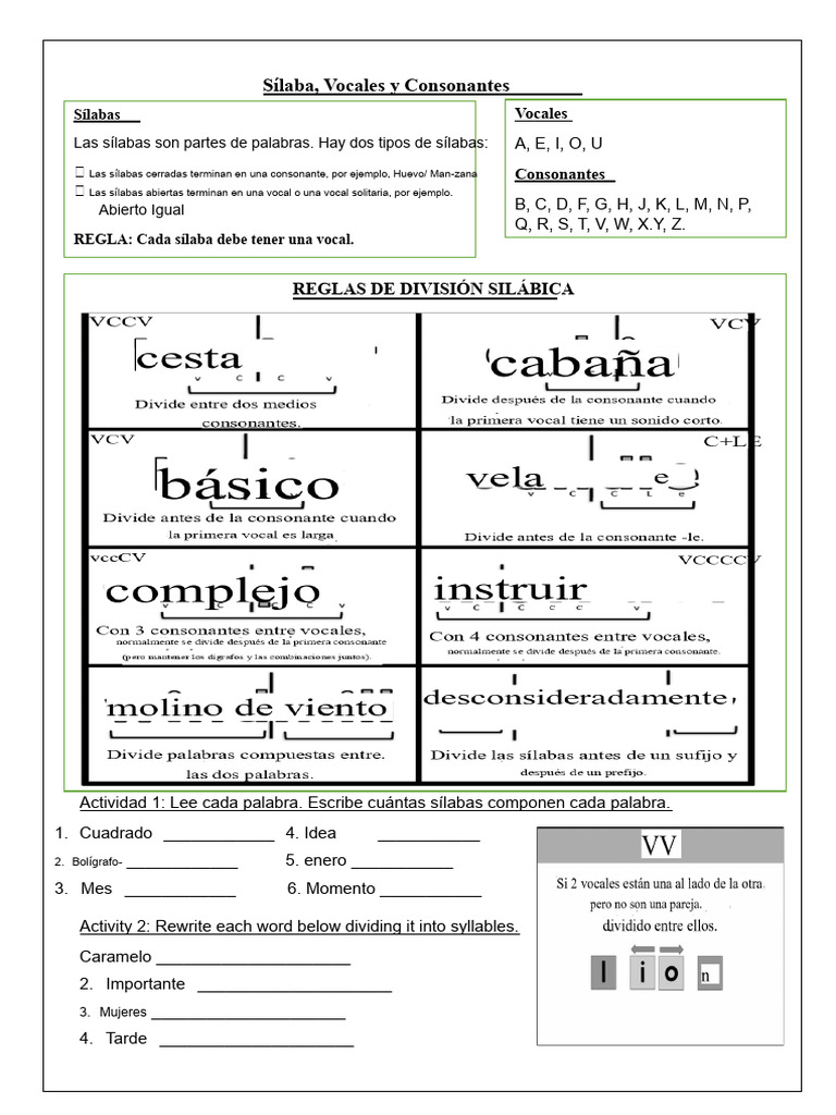 Sílabas | PDF | Sílaba | Fonética