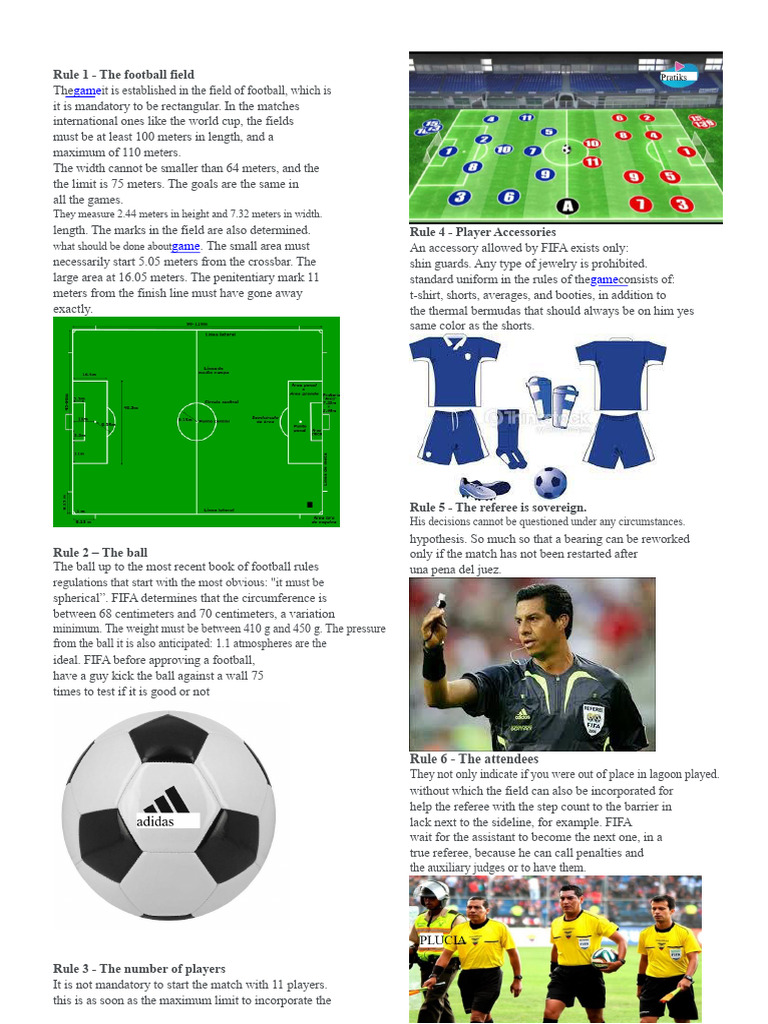 Football Rules Overview and Regulations | PDF | Association Football ...