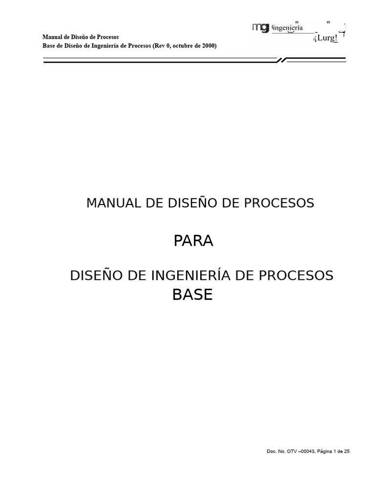 Manual de Diseño de Procesos Lurgi | PDF | Bomba | Vacío