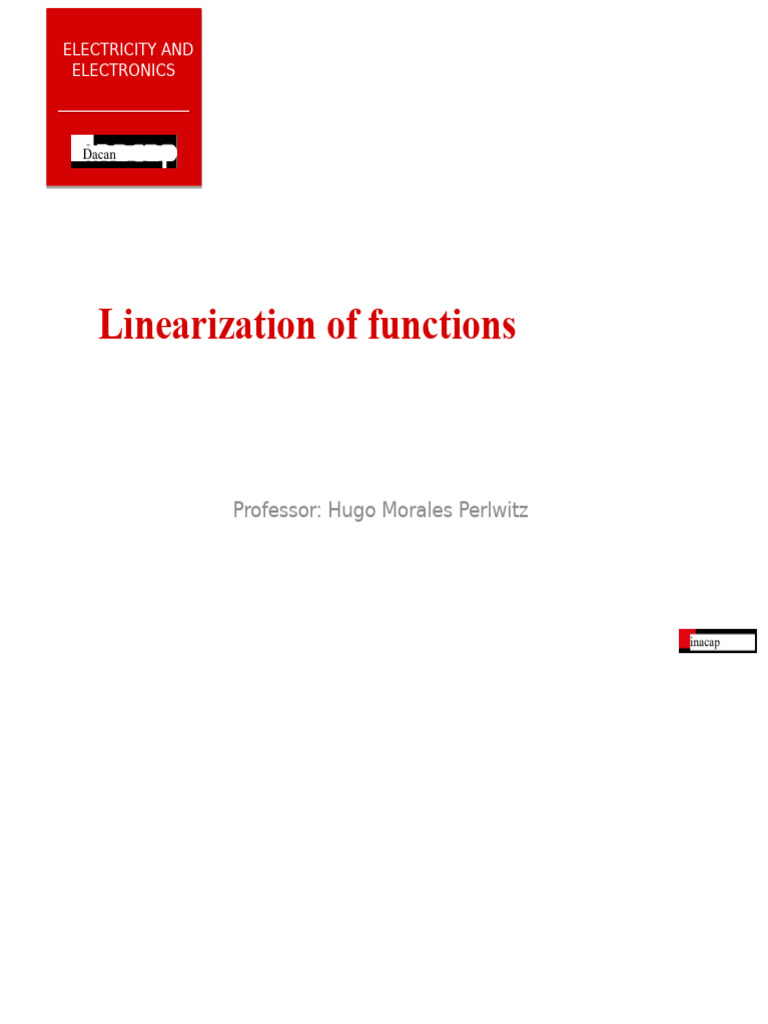 4 Linearization of Functions | PDF | Slope | Derivative
