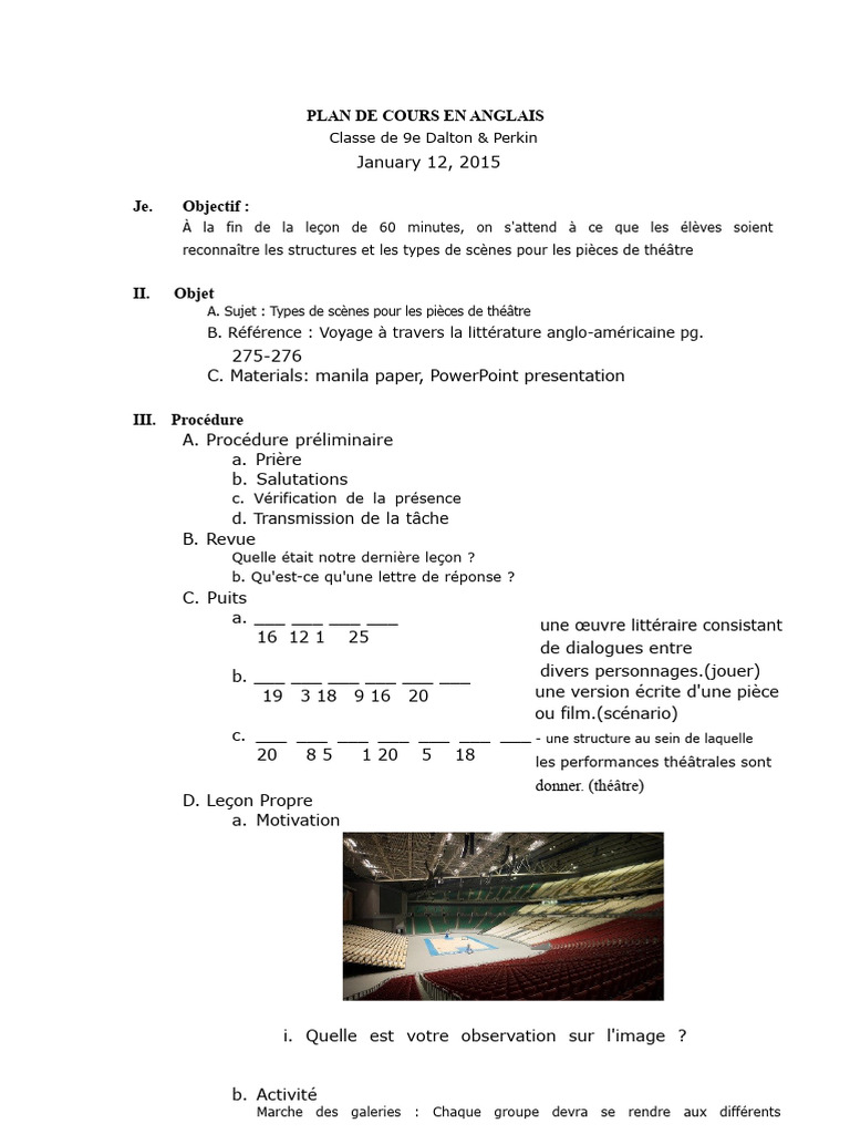Types de Démonstration Finale de Scène | PDF