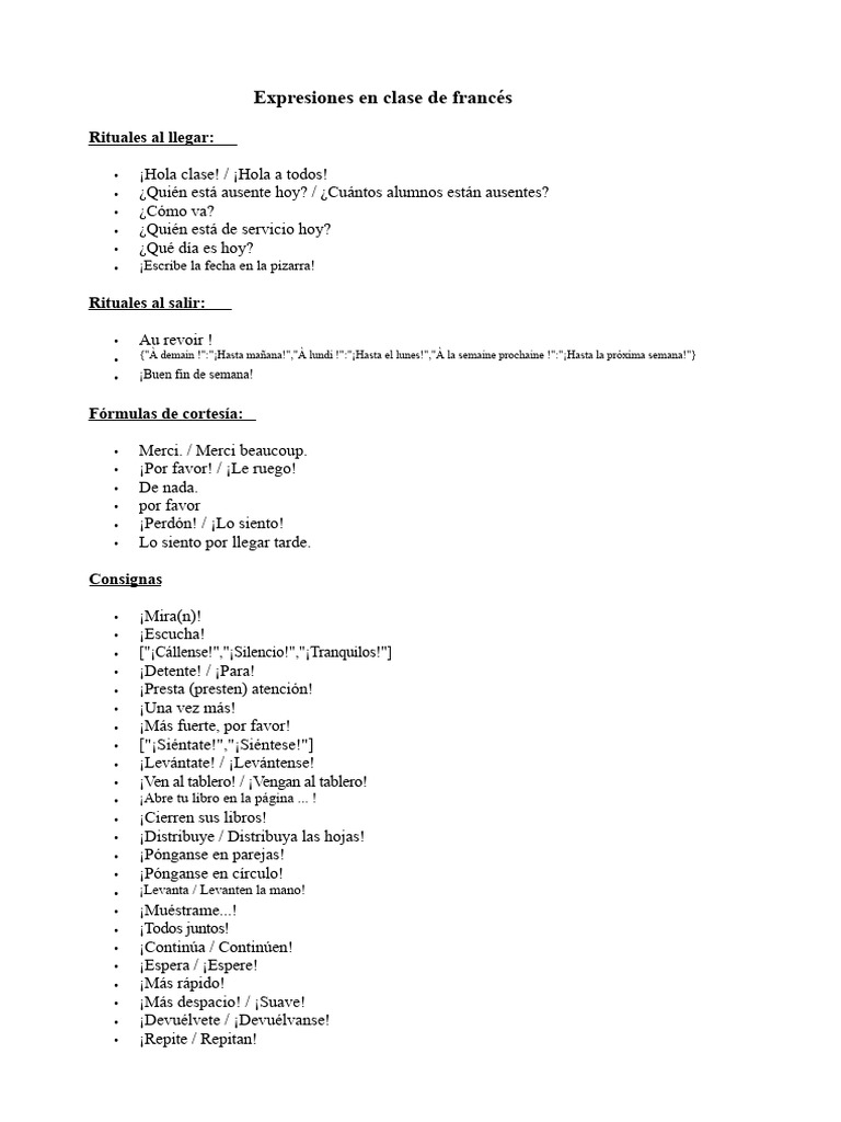 Expresiones en Clase | PDF