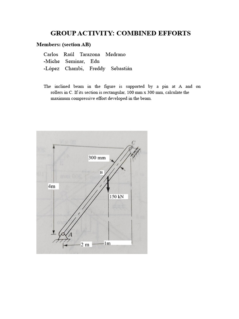 Group Activity - Combined Efforts Task | PDF