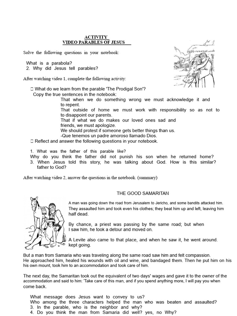 Miracles of Jesus Workshop | PDF | Jesus | Parables Of Jesus