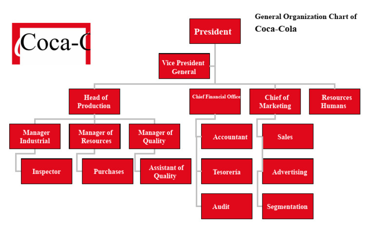 Coca-Cola Organizational Chart Template | PDF