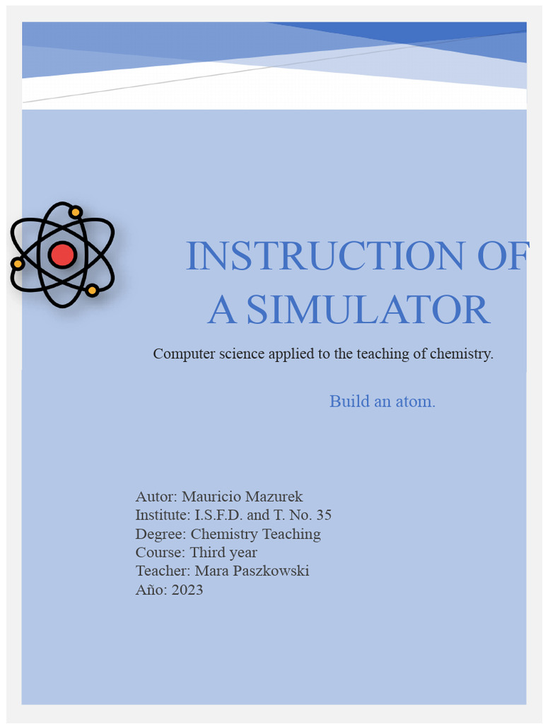 Phet Instruction "Build An Atom" | PDF | Atoms | Atomic Physics