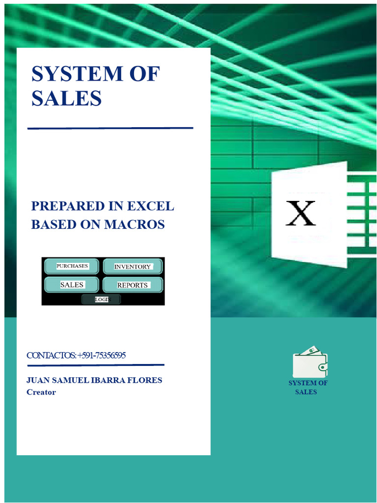 Sales System in Excel V.2.2 | PDF