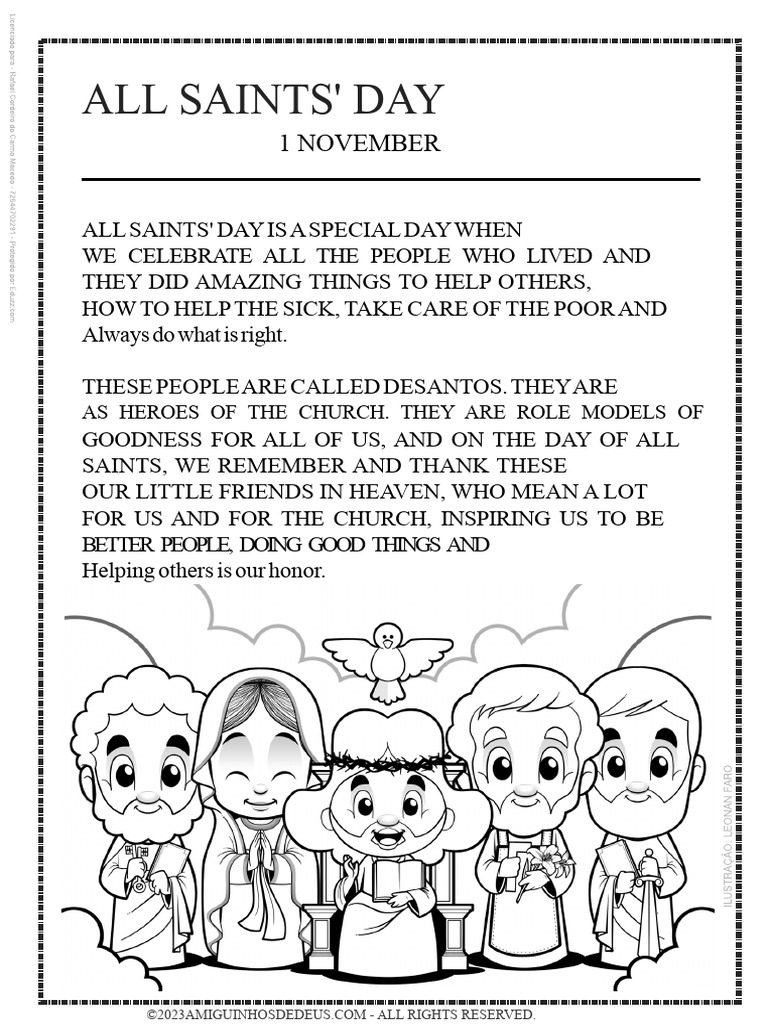 Activity For All Saints' Day | PDF | Saint | Religious Belief And Doctrine