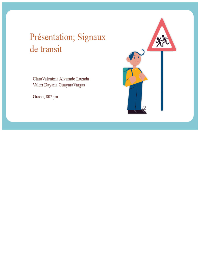 Types de signaux routiers et leur fonction | PDF | Passage piéton ...