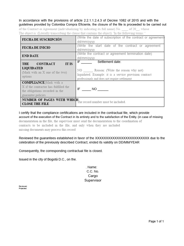 Closing Record of The Contract File | PDF | Private Law | Business Law
