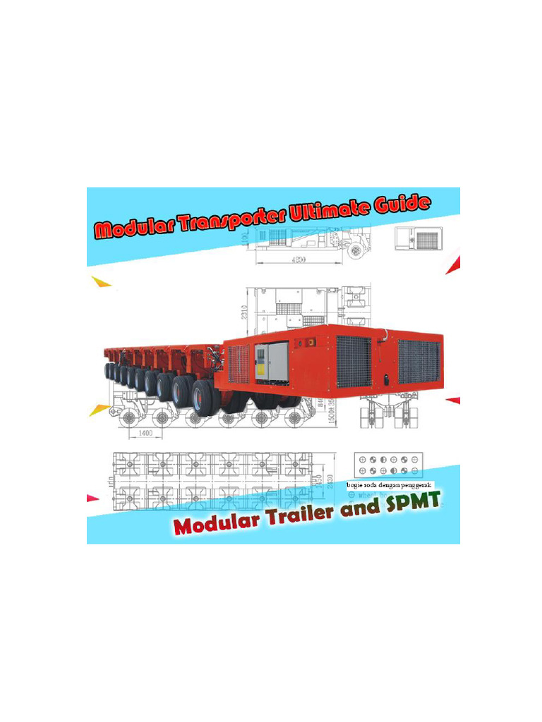 Panduan SPMT dan Trailer Modular | PDF